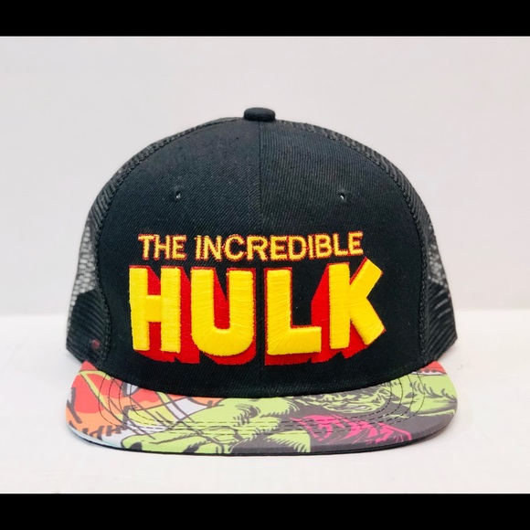 Marvel | Accessories | The Incredible Hulk Snapback Hat | Poshmark